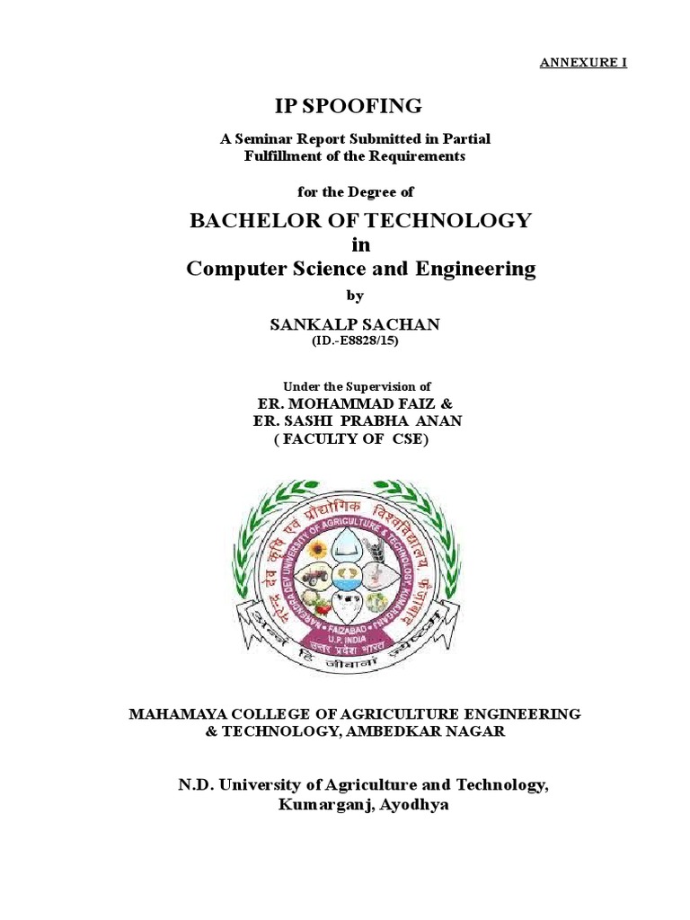 Ip Spoofing | Download Free PDF | Transmission Control Protocol ...