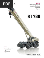 RT880E 80 Ton Crane Load Chart | PDF | Crane (Machine)