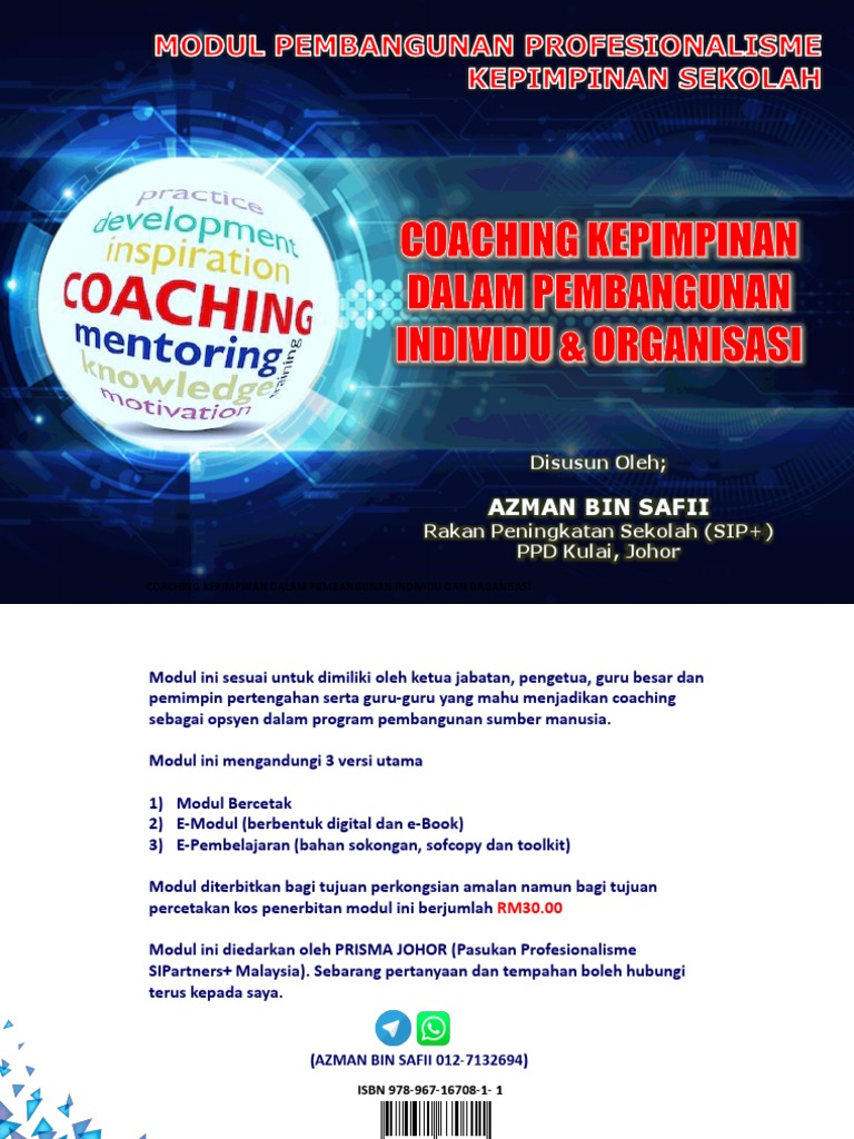 Modul Coaching Kepimpinan Dalam Pembangunan Individu & Organisasi | PDF