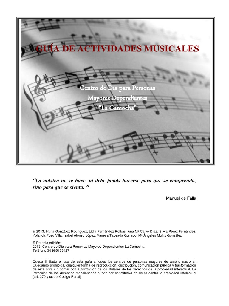 Guia de Actividades Musicales | PDF | Johann Sebastian Bach | Memoria