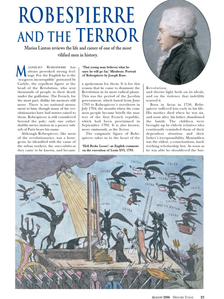 Robespierre and The Terror PDF | Download Free PDF | Maximilien ...