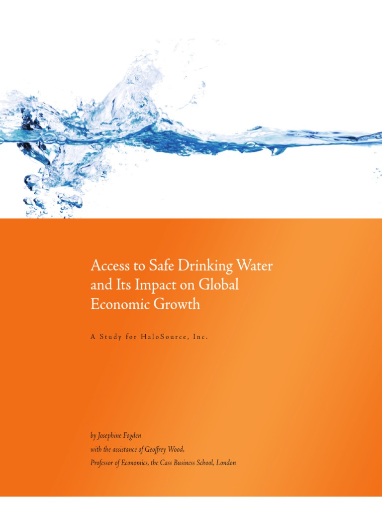 Access To Safe Drinking Water | PDF | Water Resources | Water Scarcity