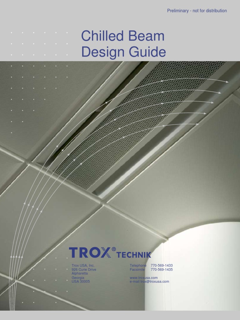 TROX Chilled Beam Design Guide | PDF | Ventilation (Architecture) | Air ...
