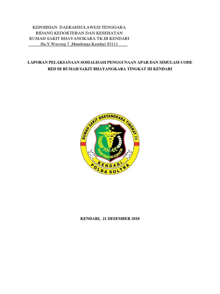 Laporan Sosialisasi Apar Dan Simulasi Code Red | PDF