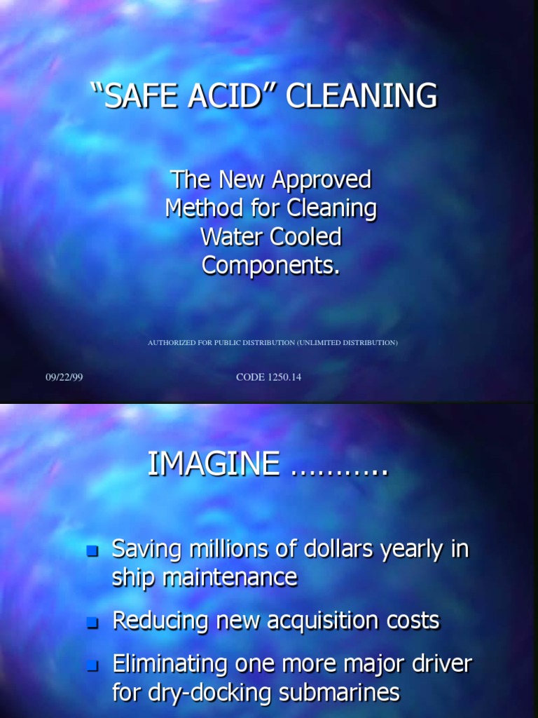 "Safe Acid" Cleaning: The New Approved Method For Cleaning Water Cooled ...