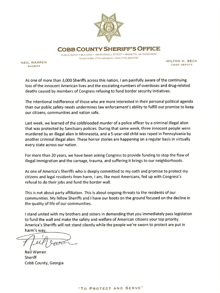 Cobb Sheriff Neil Warren108a | PDF