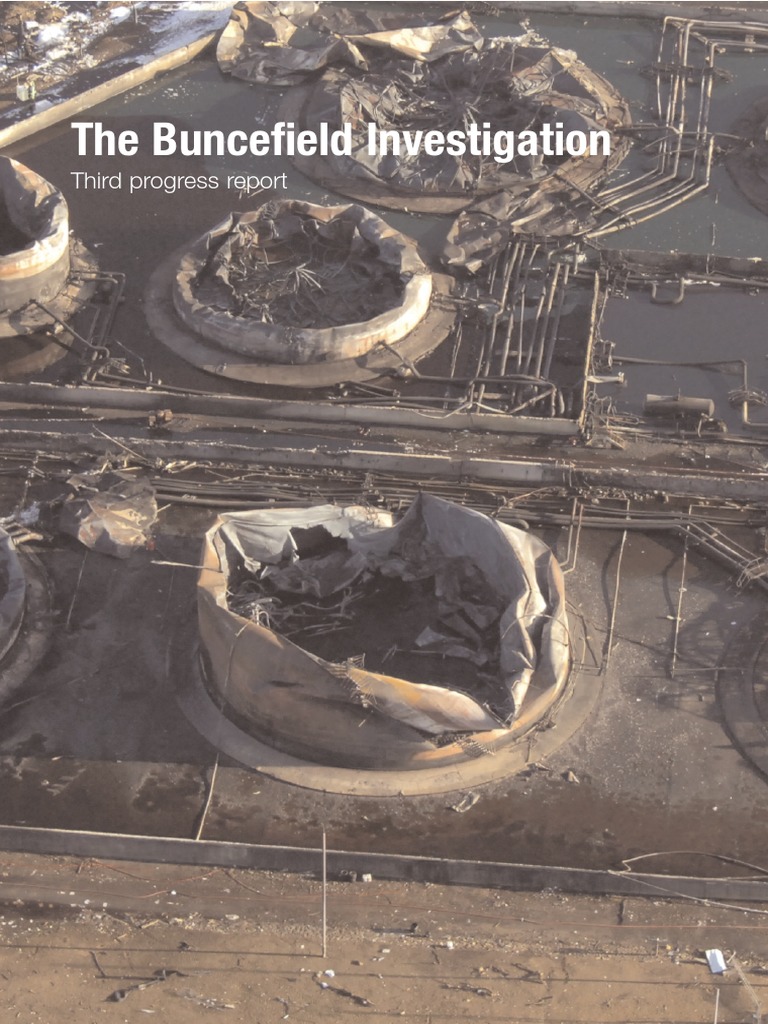 The Buncefield Investigation: Third progress report | Explosion ...