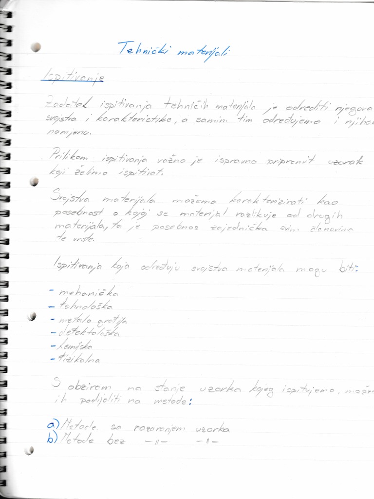 Ispitivanje Materijala | PDF