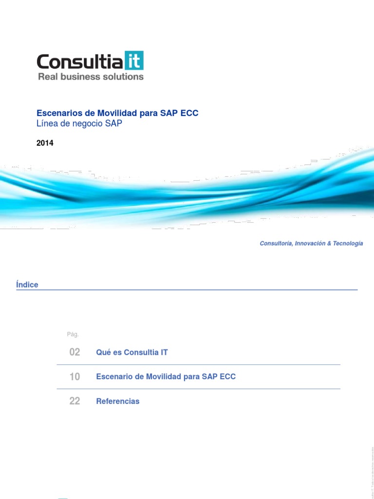 Movilidad SAP ECC: Innovación y Tecnología | PDF | Sap Se | Calidad ...
