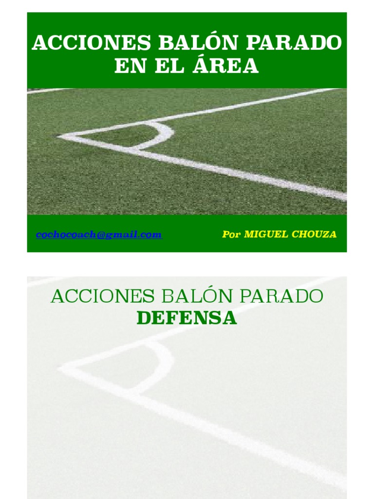 Análisis Táctico: Acciones A Balón Parado en El Área | PDF | Defensor (Asociación de Fútbol ...