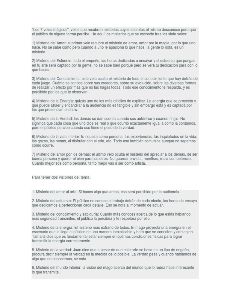 7 Velos Magicos | PDF | Alma | Amor