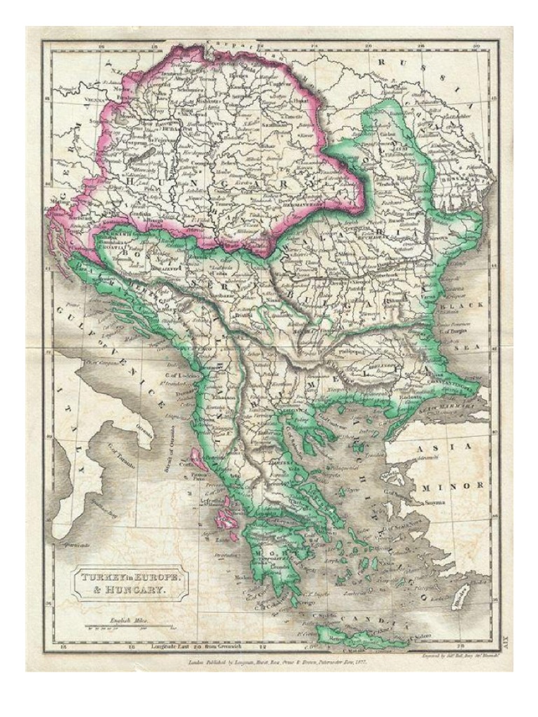 Hungaria Dhe Turqia Harta - Harta e Hungarisë Dhe Turqisë (Evropa ...