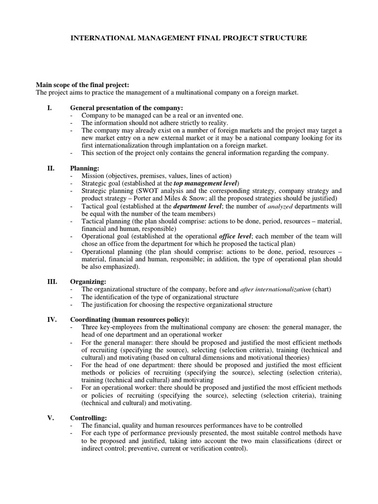 Final Project Structure | PDF | Swot Analysis | Psychological Concepts