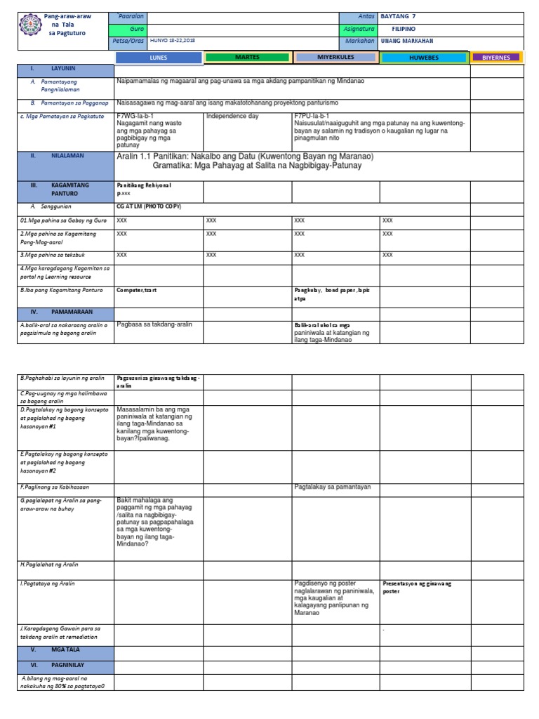 1ST GRADING WK 2 g7 | PDF