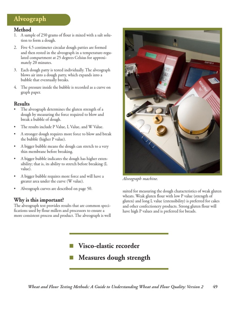 ALVEOGRAPH | Dough | Flour