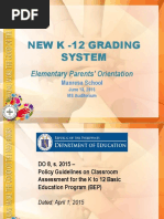 Deped K To 12 Grading System | PDF | Educational Stages | Educational ...