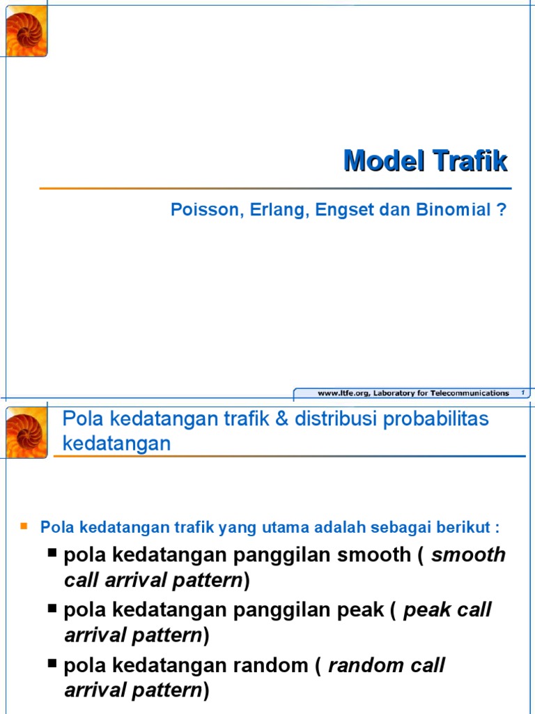 Rekayasa Trafik : Model Trafik | PDF | Telecommunications Engineering ...