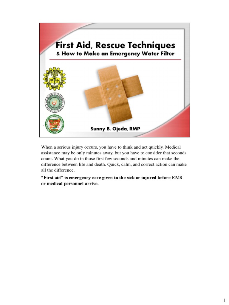First Aid Notes | PDF | Cardiopulmonary Resuscitation | First Aid