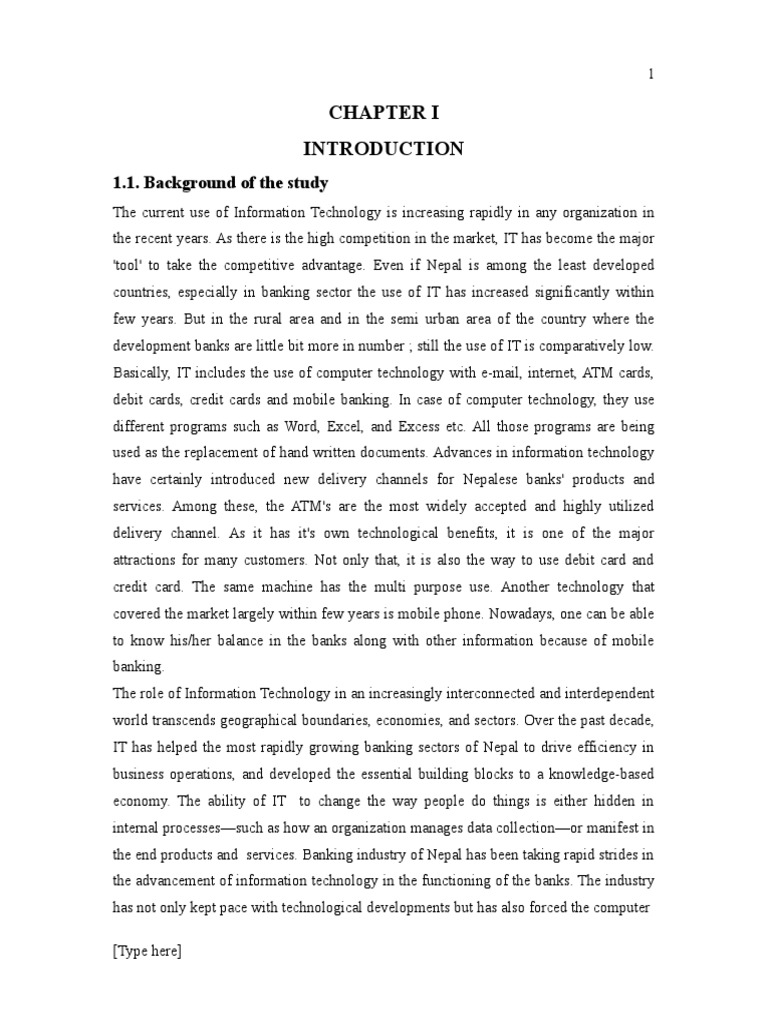 Report On Information Technology | PDF | Online Banking | Banks & Banking