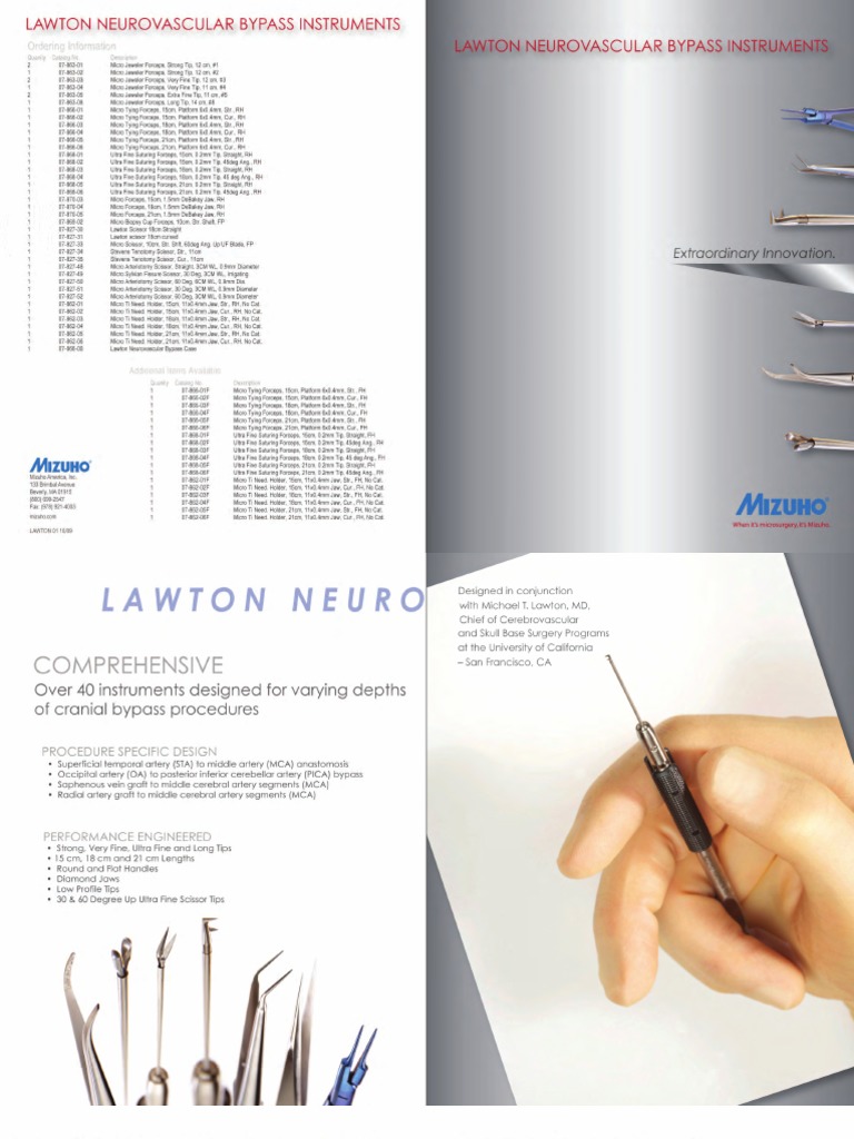 Lawton Neuro Micro Bypass Set | PDF