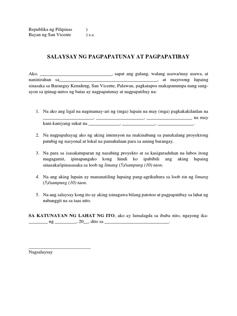 Salaysay para Sa Mga Magsasaka | PDF