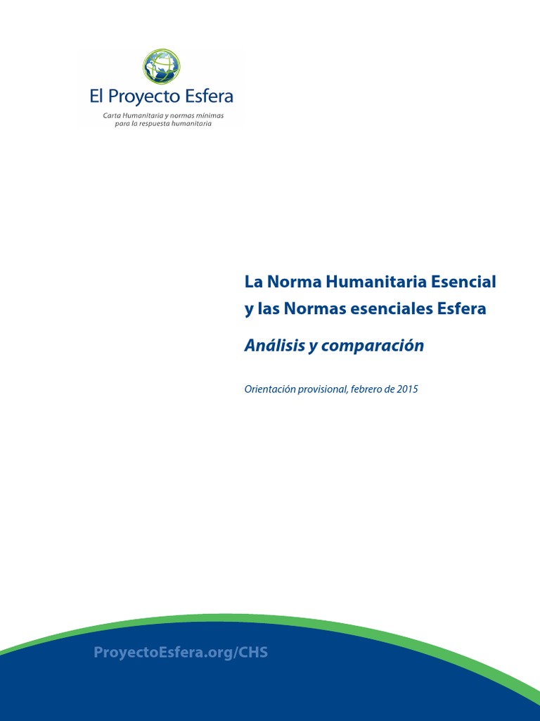 Normas Esenciales Esfera y CHS | PDF