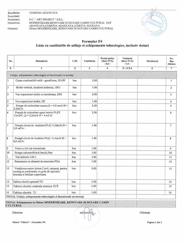 fISE TEHNICE ADANCATA | PDF