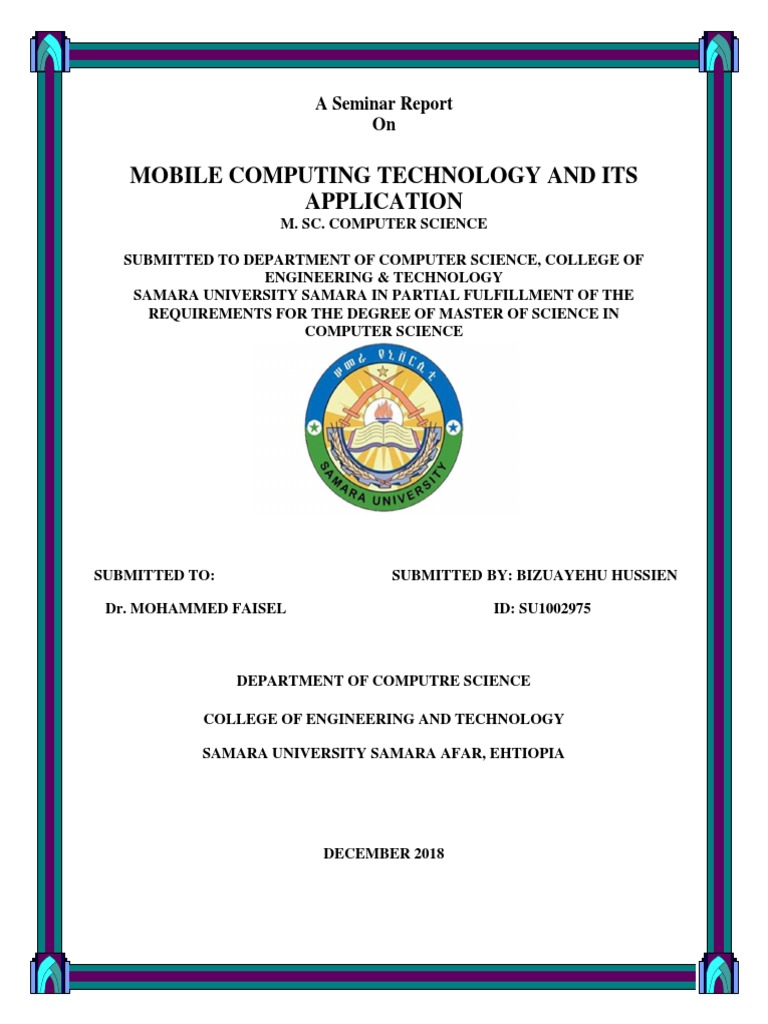 Mobile Computing and Its Application | PDF | Mobile Device | Mobile ...