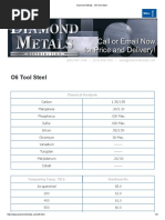 ASSAB Tool Steel Performance Comparison Chart.pdf | Steel | Stainless Steel