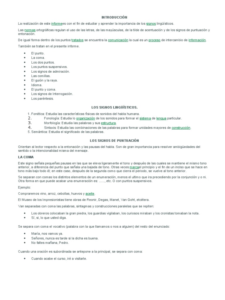 INTRODUCCIÓN | PDF | Coma | Comillas
