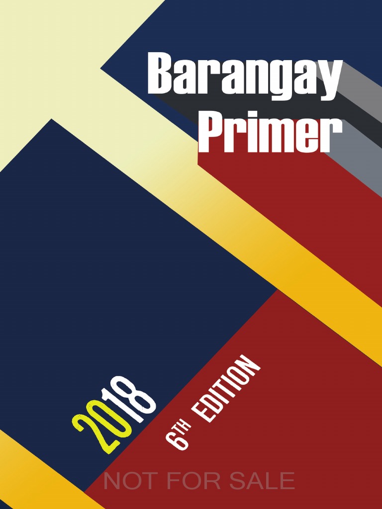 Barangay Primer 2018 | PDF | Eminent Domain | Fundraising