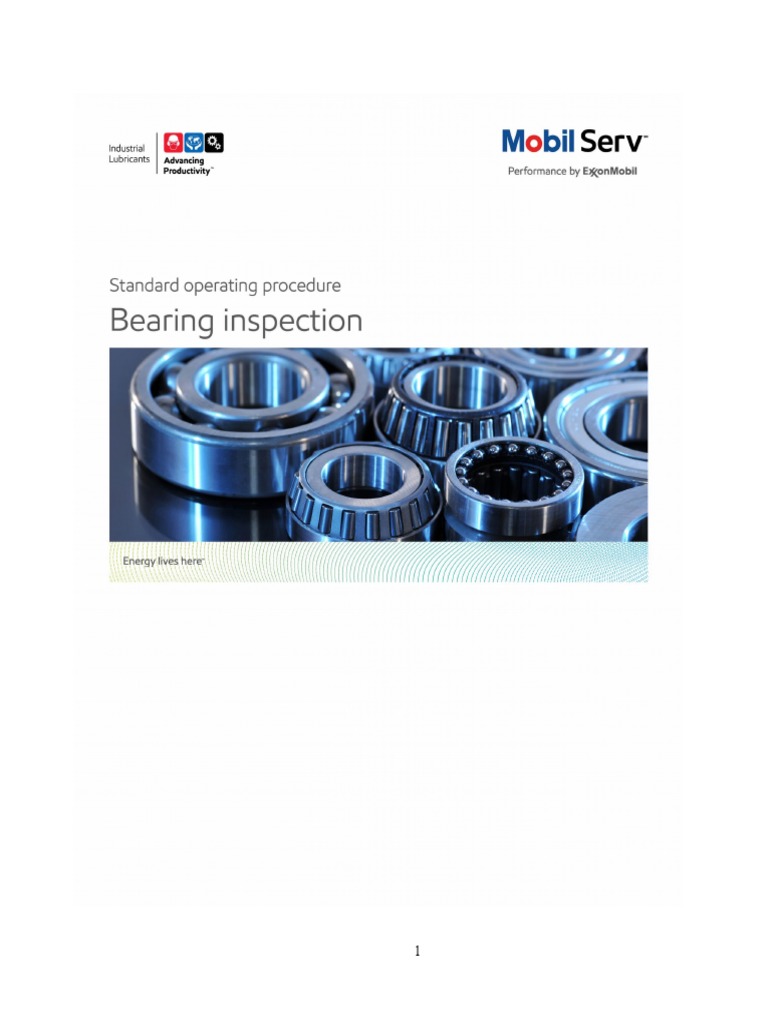Bearing Inspection SOP | PDF | Bearing (Mechanical) | Total Cost Of ...
