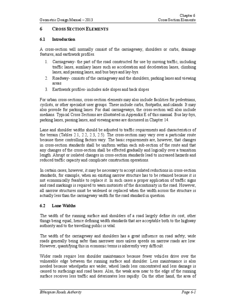 ERA Geometric Design Manual With Appendices Final - Chapter 6-12 | PDF ...