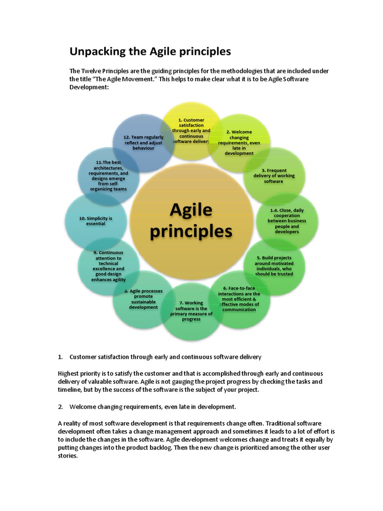 Understanding Agile's 12 Principles | PDF | Agile Software Development ...