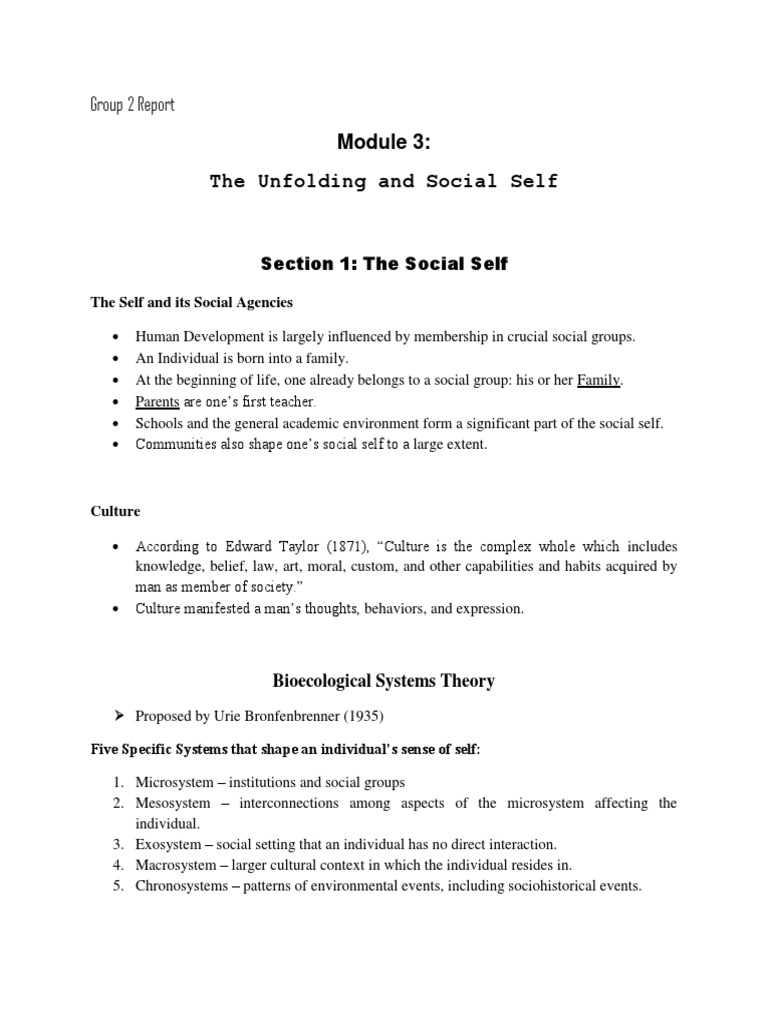 Module 3 UTS | PDF | Collectivism | Self