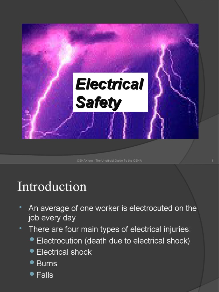 A Comprehensive Guide to Electrical Safety Hazards and OSHA ...