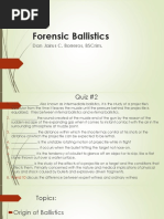 Forensic Ballistic Notes | PDF | Firearms | Cartridge (Firearms)