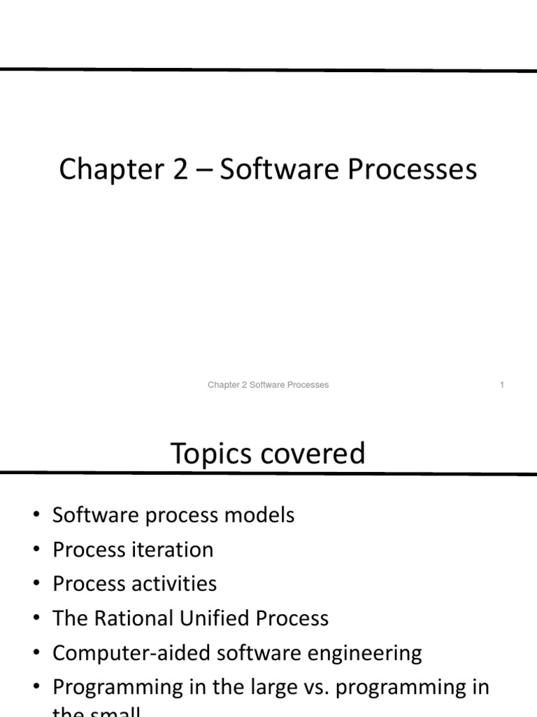 Chapter 2 Software Processes 1 | PDF | Software Development Process | Agile Software Development