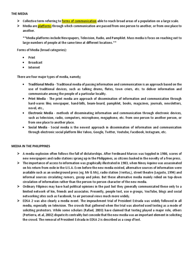 The Power and Influence of Media in Politics: An Analysis of the Role ...