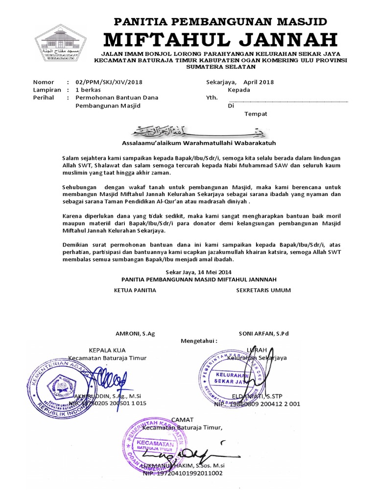 Surat Proposal Keluar | PDF