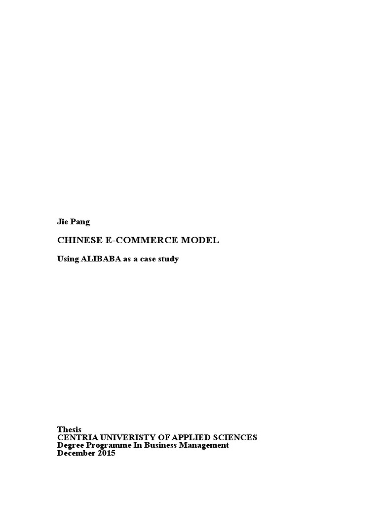Alibaba Case | PDF | Alibaba Group | E Commerce