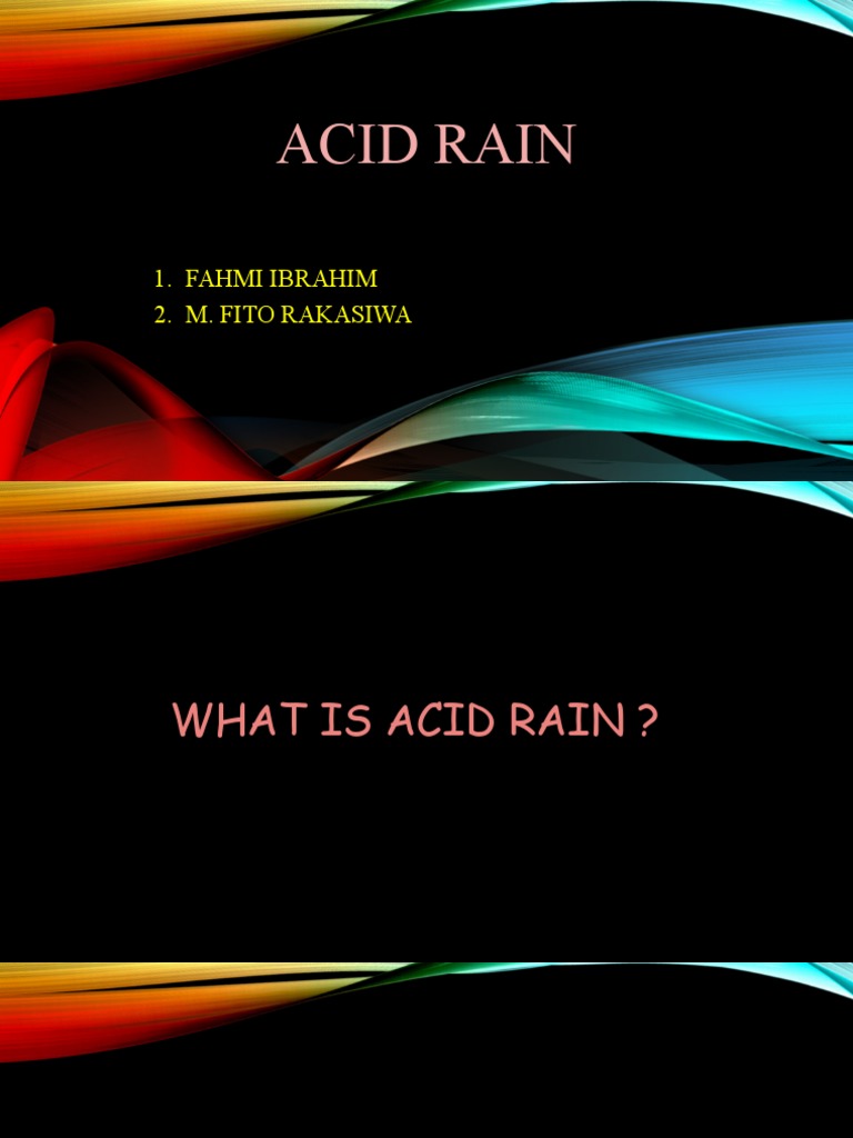 Understanding Acid Rain Causes and Effects | PDF
