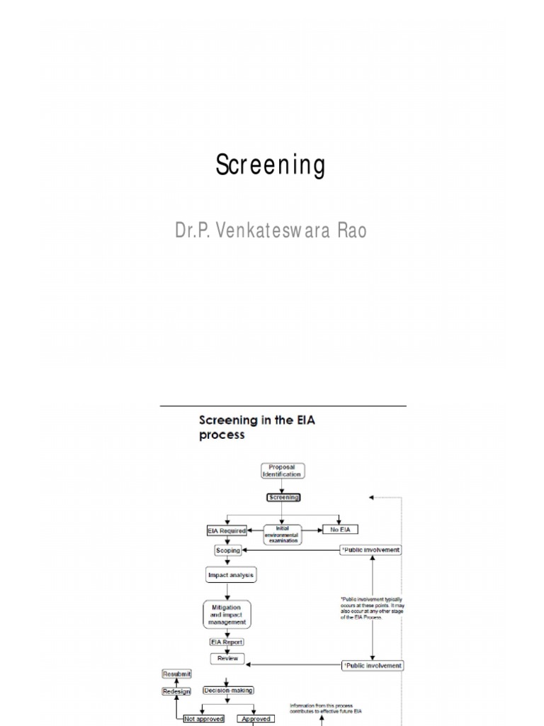 Screening and Scoping PDF | PDF | Environmental Impact Assessment ...