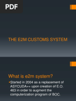 e2m-Customs: Streamlining Trade | PDF | Debits And Credits | Payments