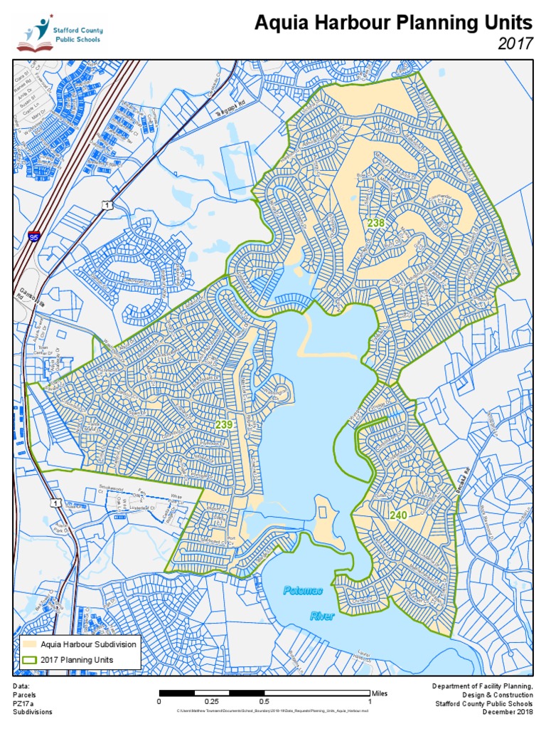 Aquia Harbour Planning Units Map | PDF