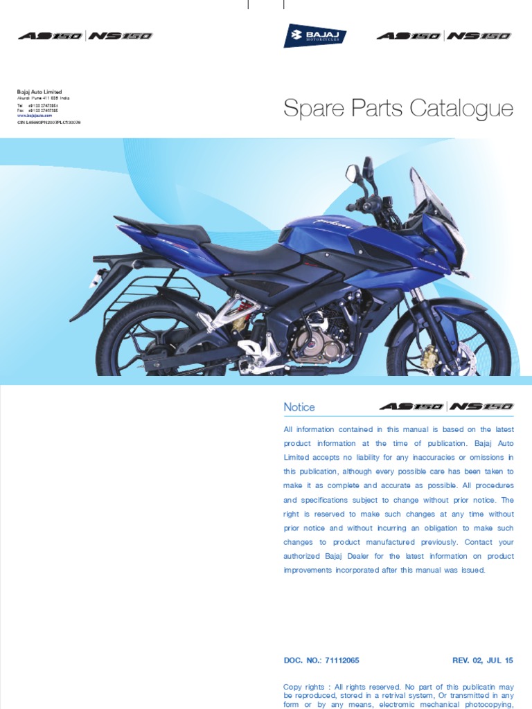 Ns 150 | PDF | Rotating Machines | Engine Technology