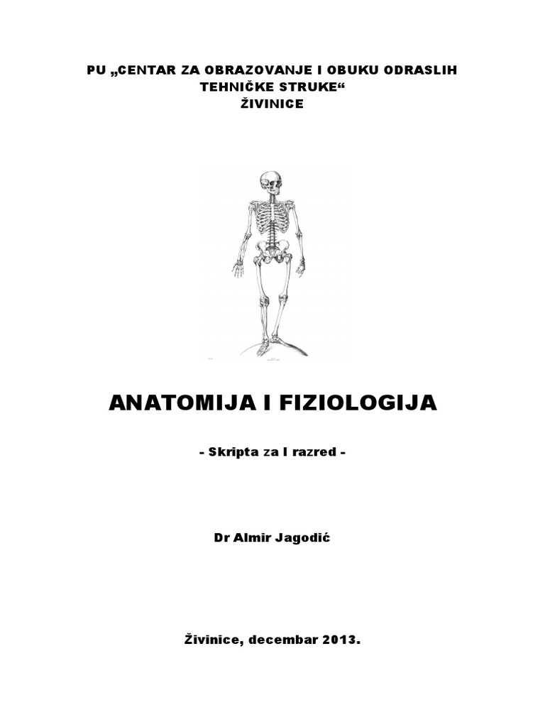 Anatomija I Fiziologija Čovjeka I Razred PDF | PDF