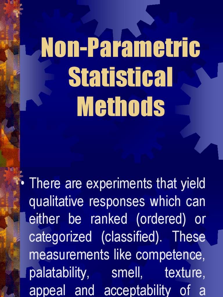 Non-Parametric Statistical Methods | PDF | Chi Squared Test ...
