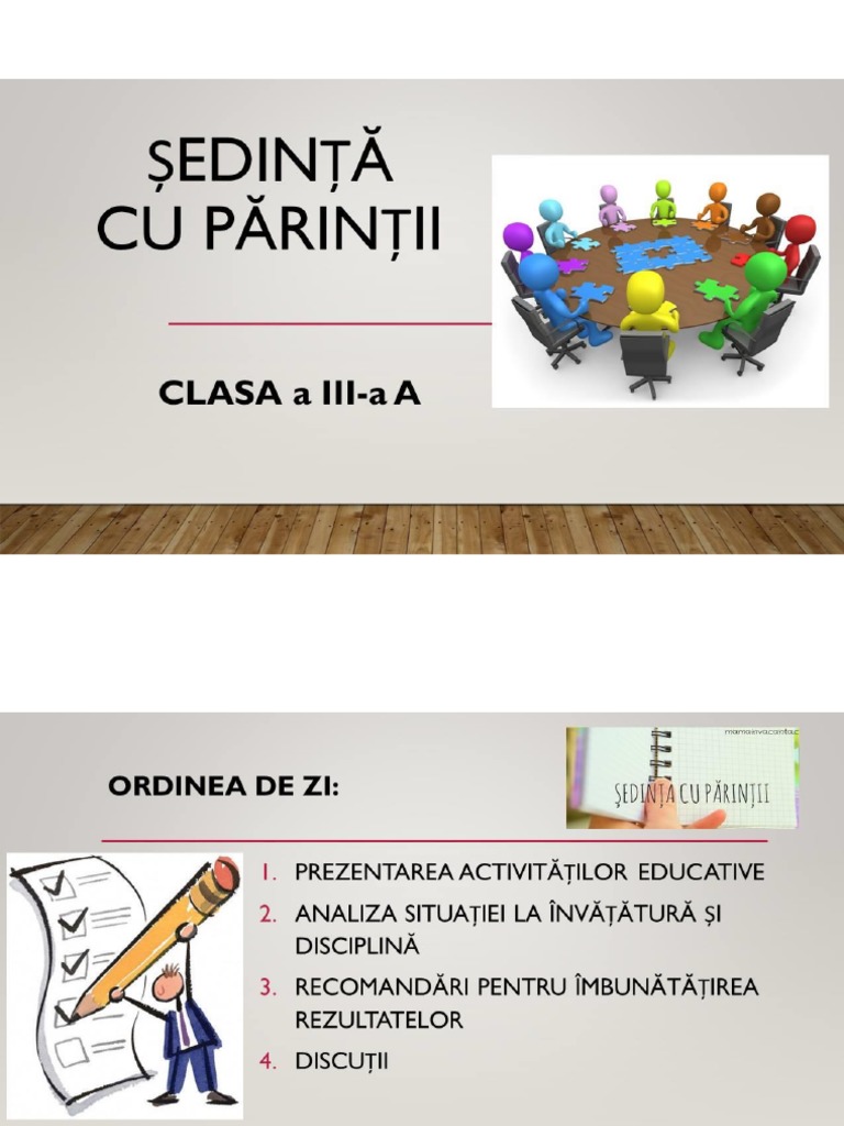 Sedinta Cu Parintii | PDF