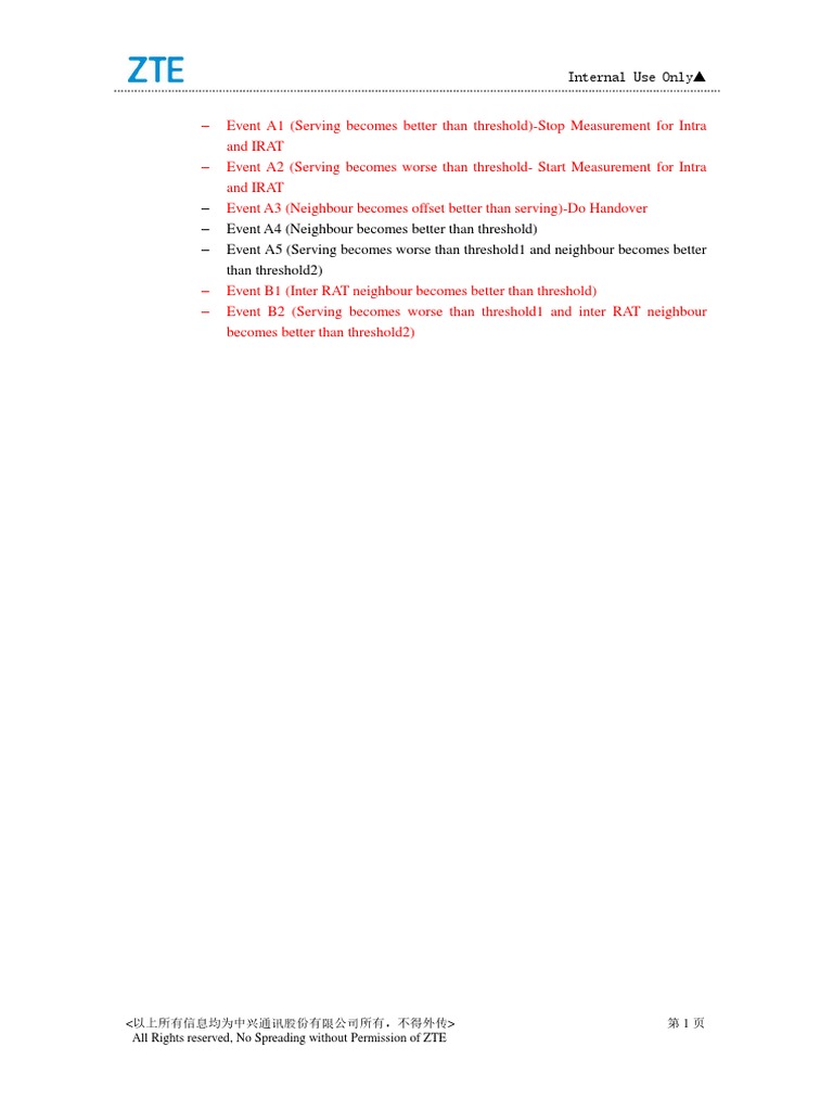 Internal Use Only : All Rights reserved, No Spreading without ...